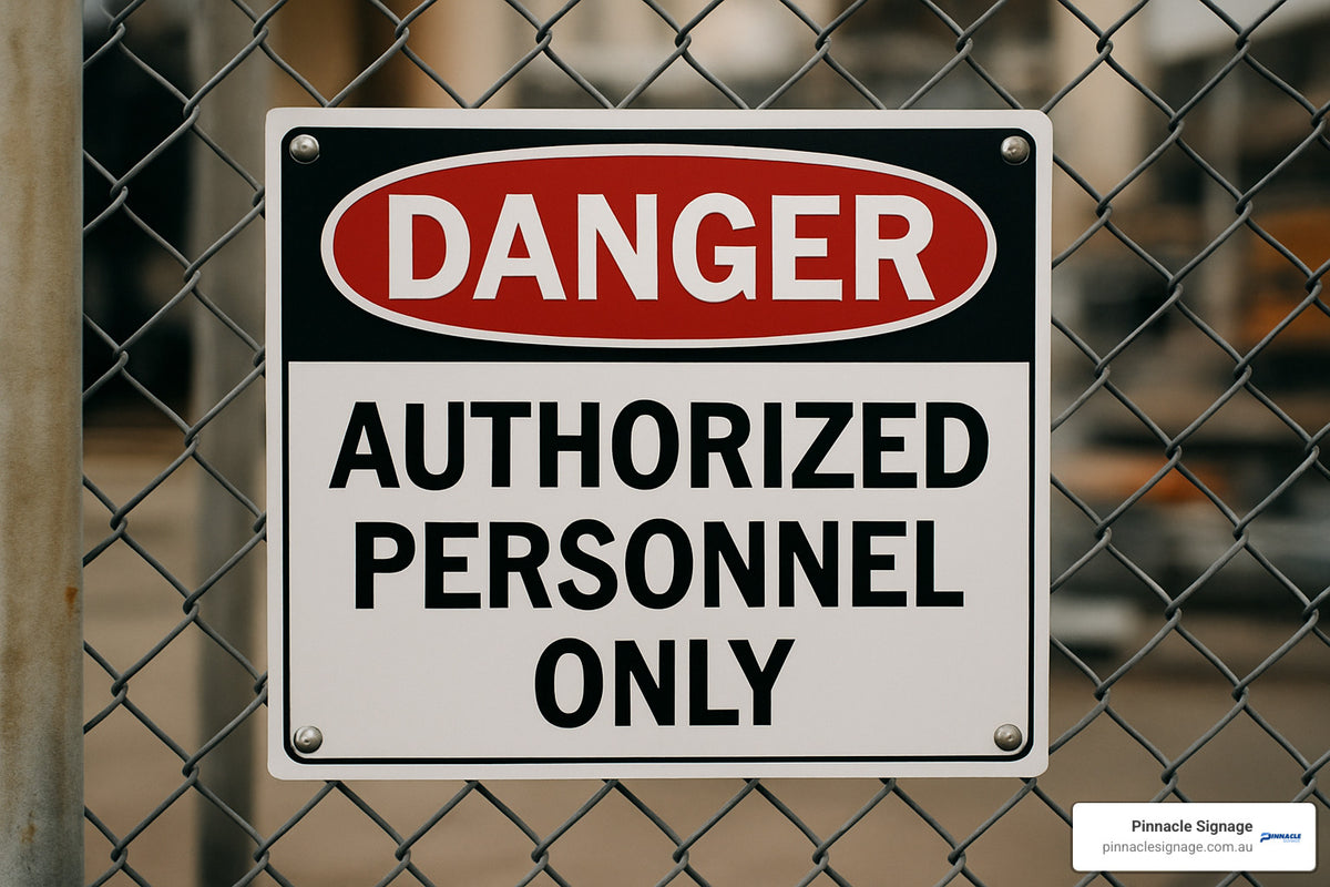 The Ultimate Guide to Custom Danger Signs — Pinnacle Signage