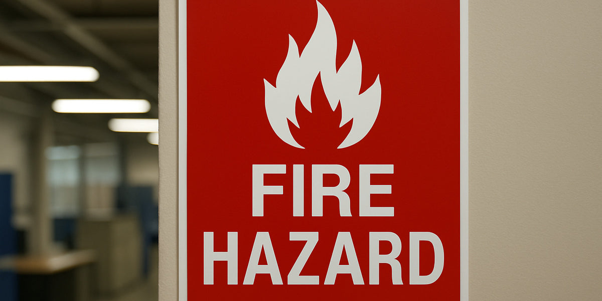 All About Fire Hazard Signs: How to Identify Them — Pinnacle Signage