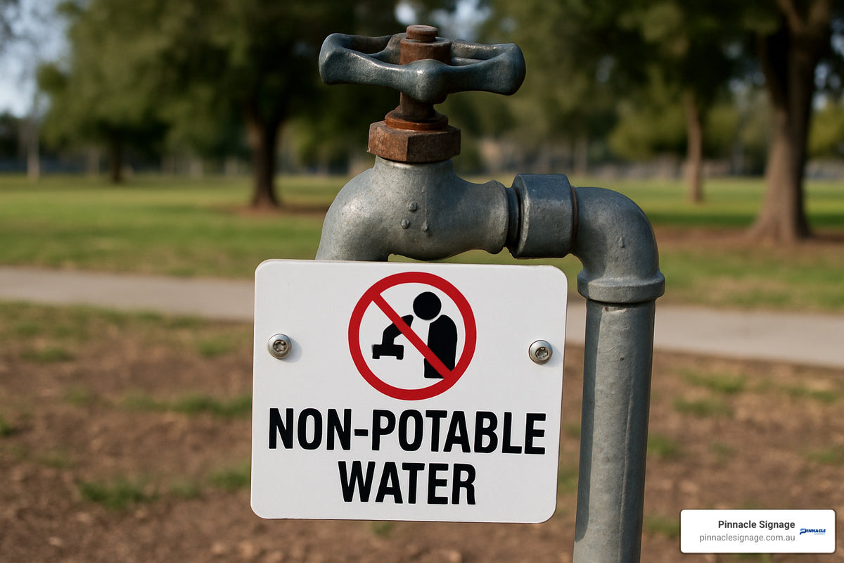 Where Should You Place Non-Potable Water Signs? Site-by-Site Guide ...