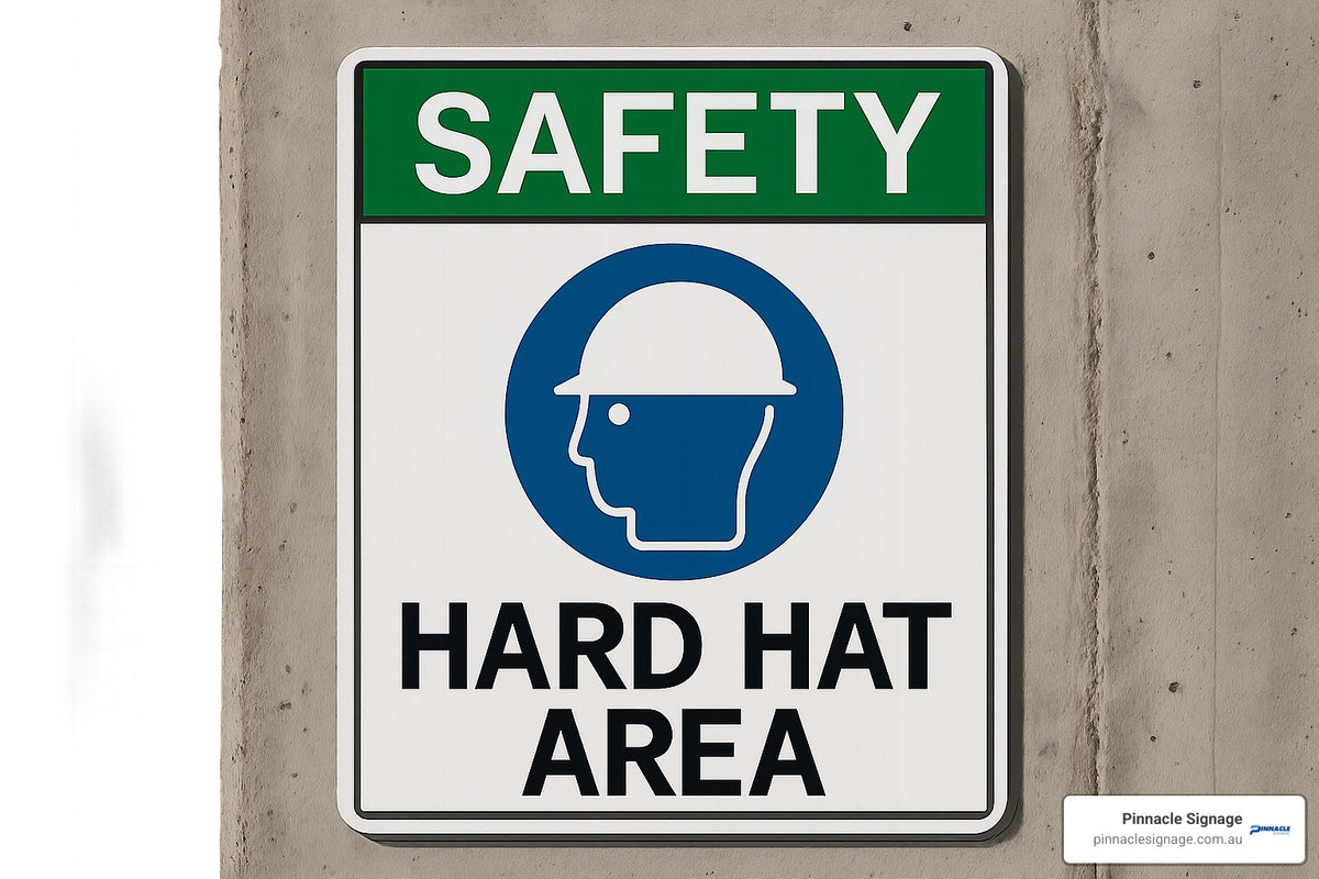 Hard Hats Required – Best Signs for Head Protection Areas — Pinnacle ...