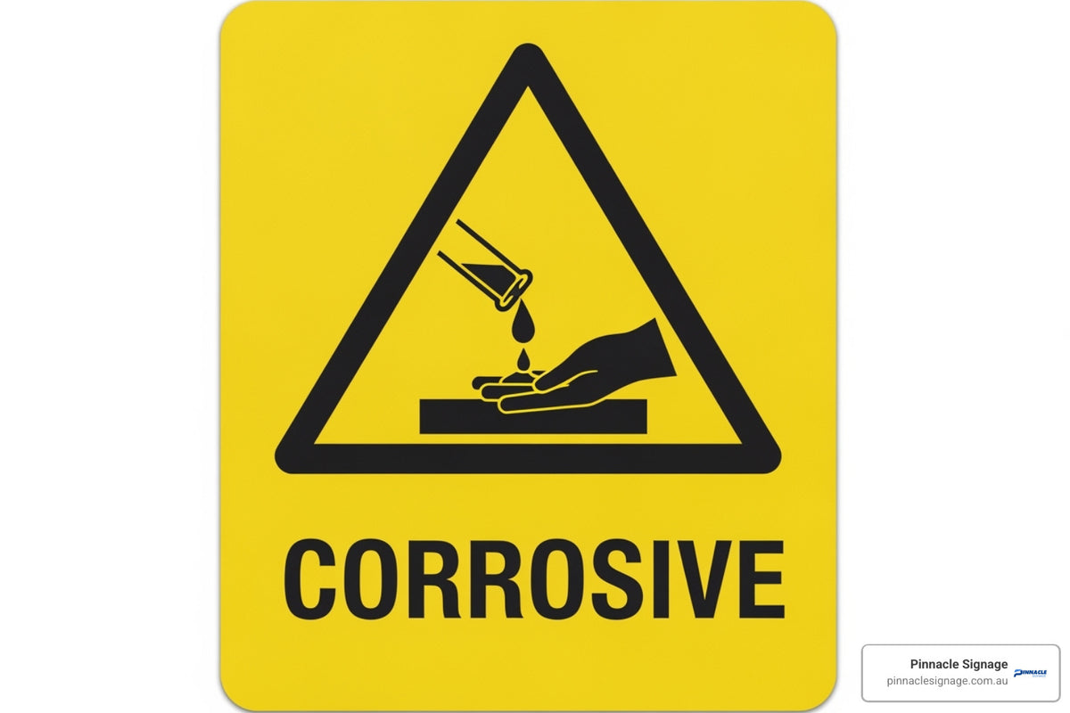 Corrosive Substance Signs: Selecting the Right Warning Symbol ...