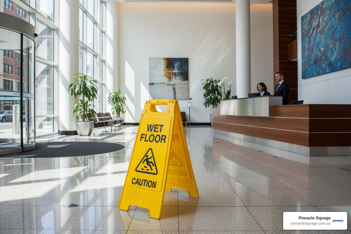 Wet Floor Signage: Essential Types, Placement, and WHS Compliance ...