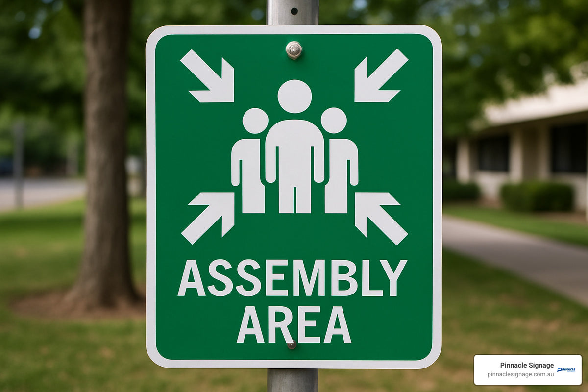 Understanding Assembly Area Signs Made Easy — Pinnacle Signage