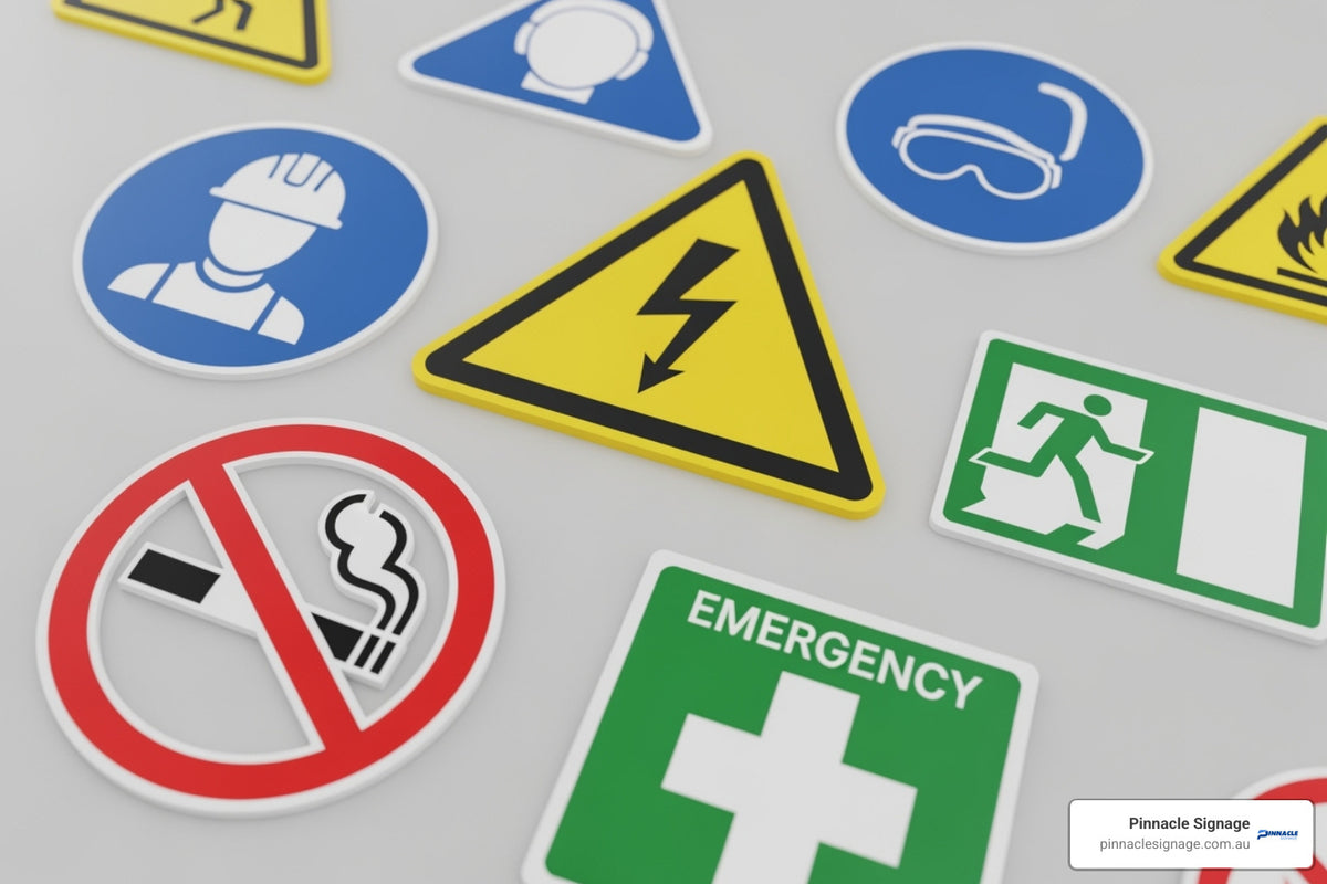 What are safety symbols: 4 Vital for Understanding — Pinnacle Signage