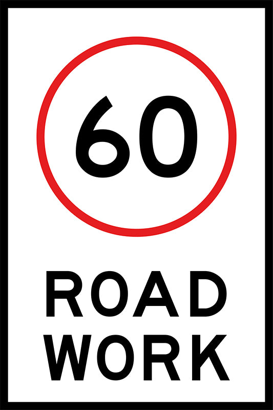 60 Roadwork (Portrait), 1200 x 900 Boxed Edge, Metal Class 1 REFL ...