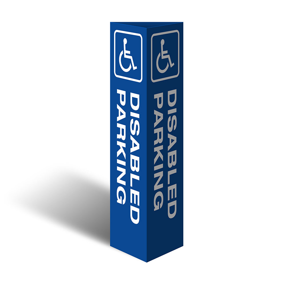 Three Sided Bollard Cover Surround, Disabled Parking (With Picto ...