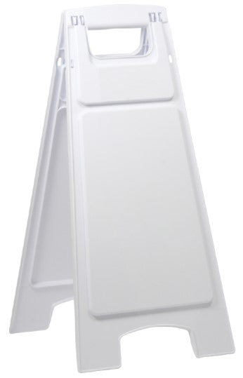 Plastic Sign Stand, Double Sided, Blank White — Pinnacle Signage