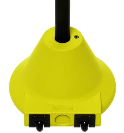 PortaPost Portable Weighted Sign Stand Base with Wheels, Yellow ...