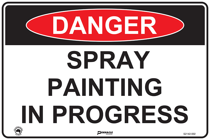 Danger Spray Painting In Progress — Pinnacle Signage