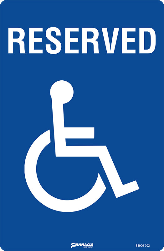 Reserved {Disabled Picto} — Pinnacle Signage