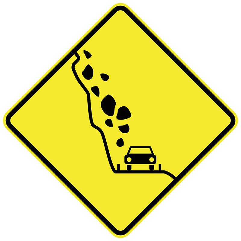Falling Rocks (Symbolic) — Pinnacle Signage