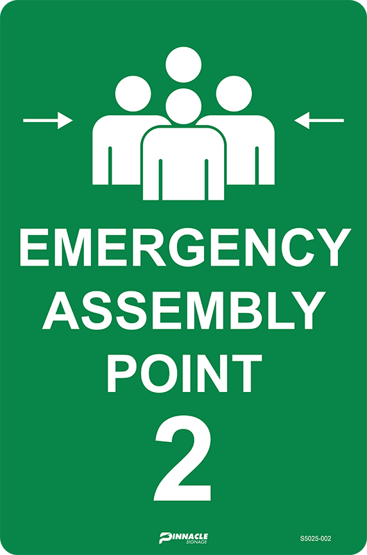 Emergency Assembly Point 2 — Pinnacle Signage