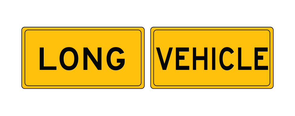 Long Vehicle 510 X 250Mm Two Piece Class 2 Reflective Adhesive ...